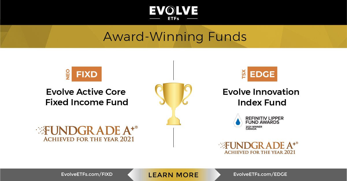 Two Award-Winning Funds: EDGE ETF & FIXD ETF | ETFs | Evolve ETFs
